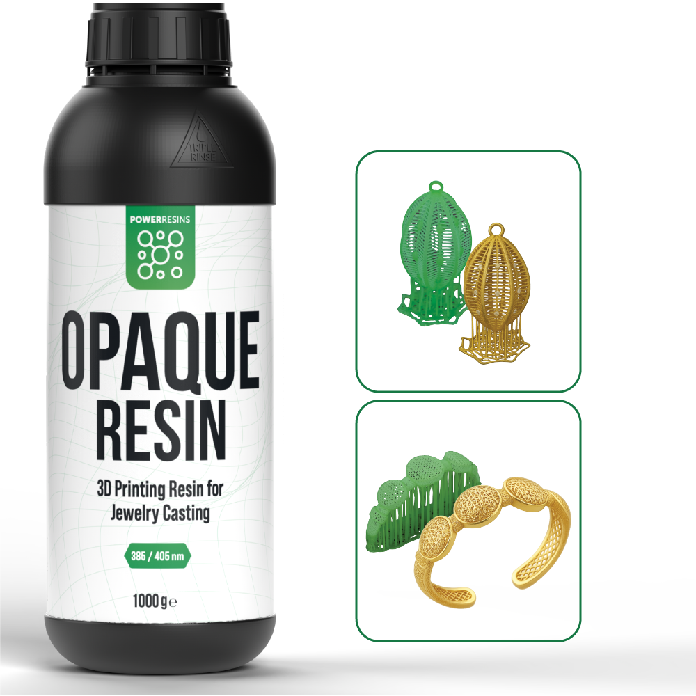 OPAQUE - 3D Printing Castable Resin for Jewelry | PowerResins